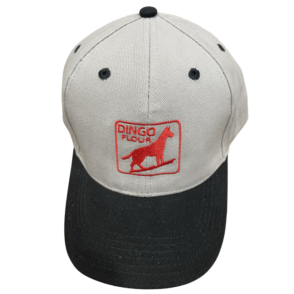 Dingo Flour Cap Grey with Black peak — Oz Australia